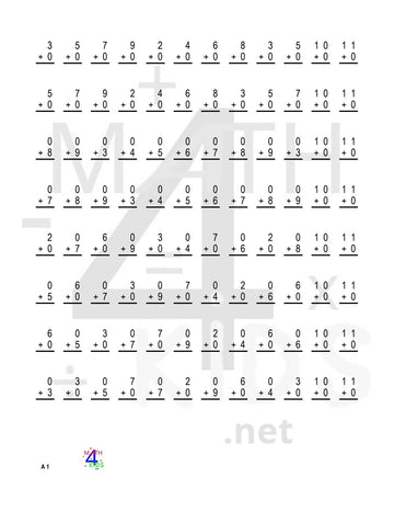 Printable Math Worksheets Collection – Math4Kids.net