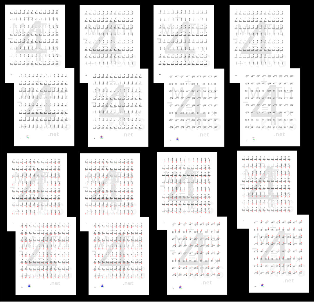 Printable Math Worksheets Collection – Math4Kids.net