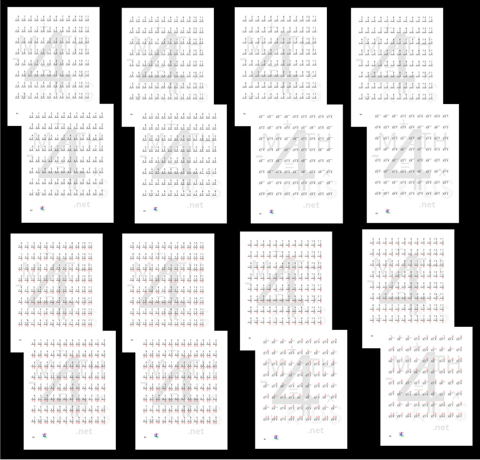 Printable Math Worksheets Collection – Math4Kids.net